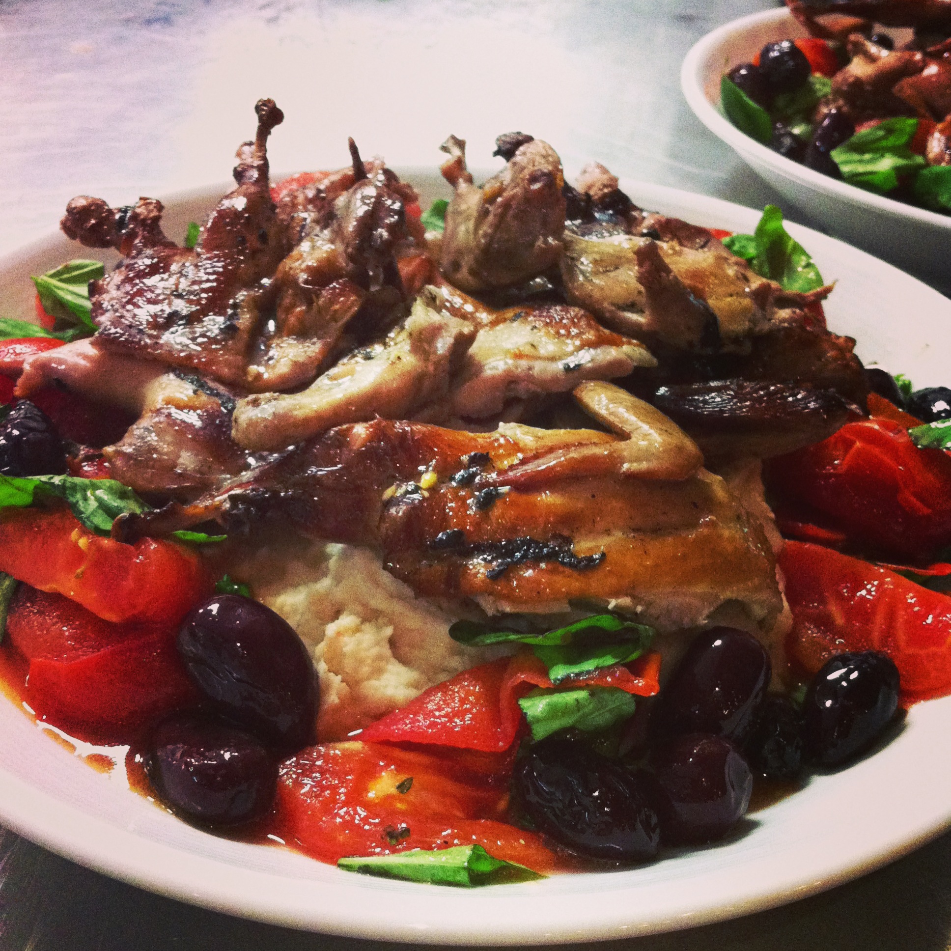 quails from BBBBQ class - The Golden Pig Restaurant and Cooking School