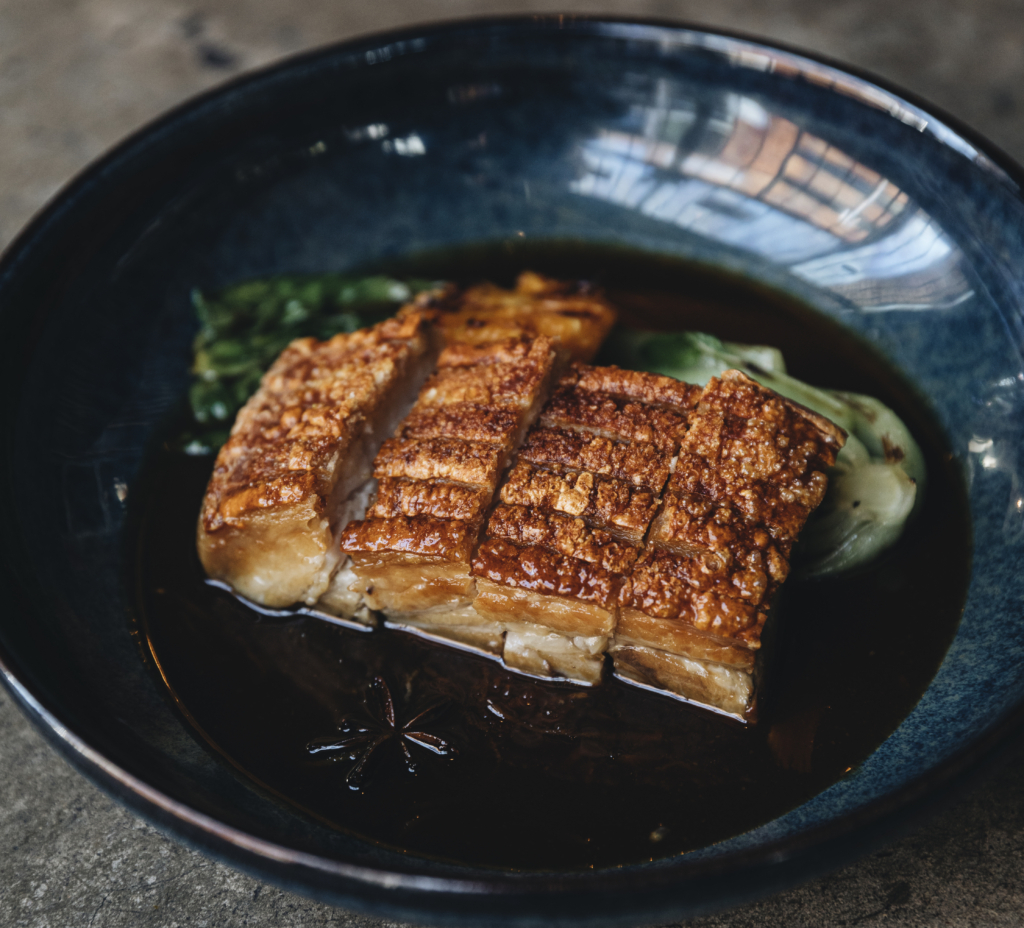 Crispy Pork Belly with chilli citrus caramel - The Golden Pig ...